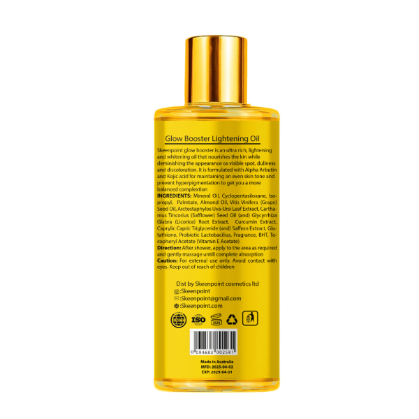 Glow Booster Lightening Oil – Alpha Arbutin, Kojic Acid & SPF 30 ...